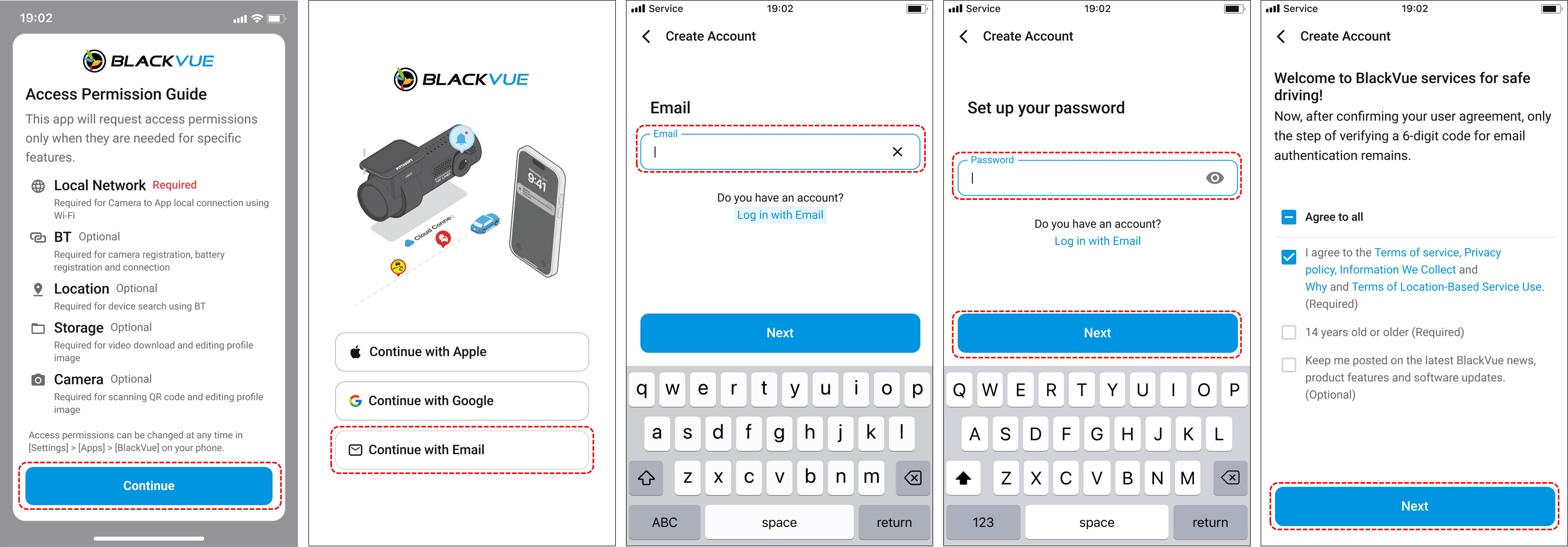 Creating An Account with Email – BlackVue | Forum