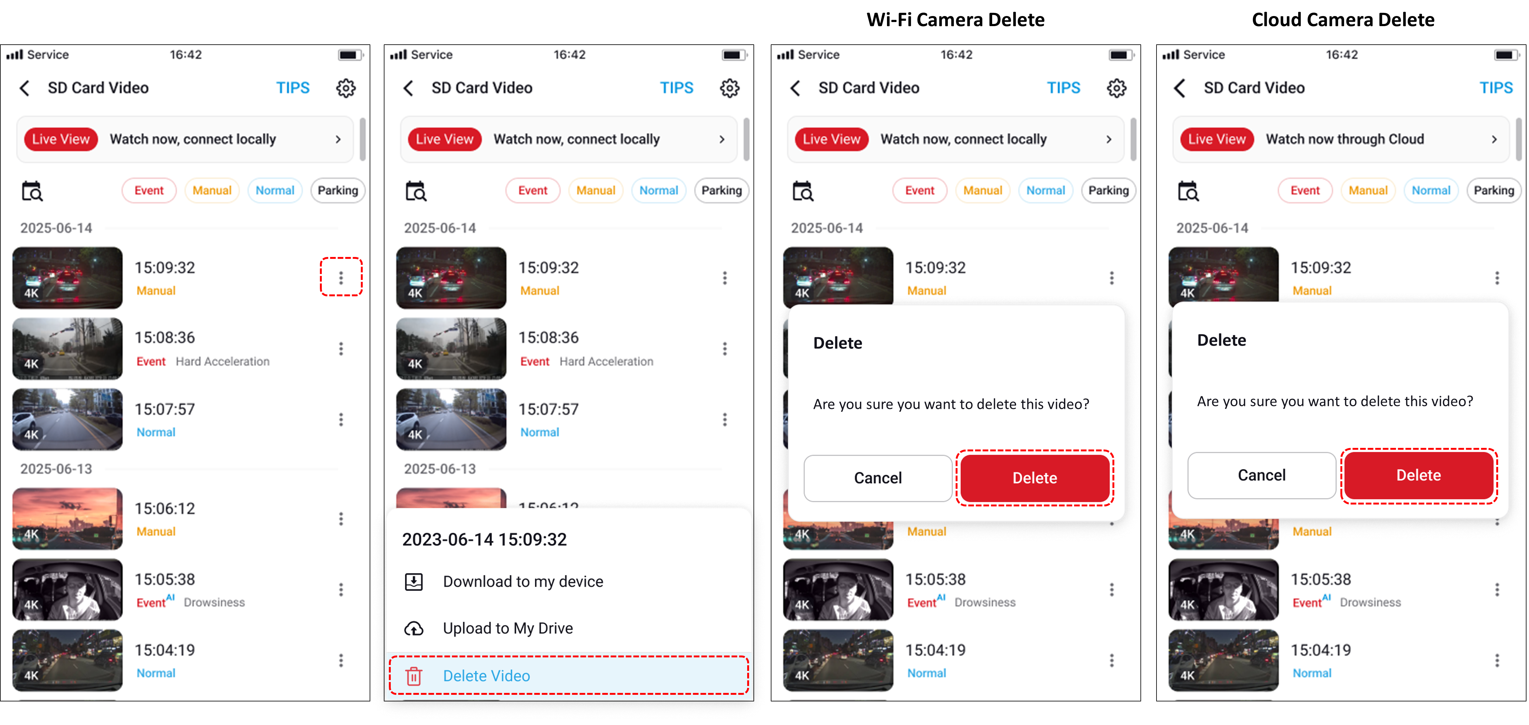 How to Play, Download, and Manage Recordings within the App or Cloud – BlackVue | Forum
