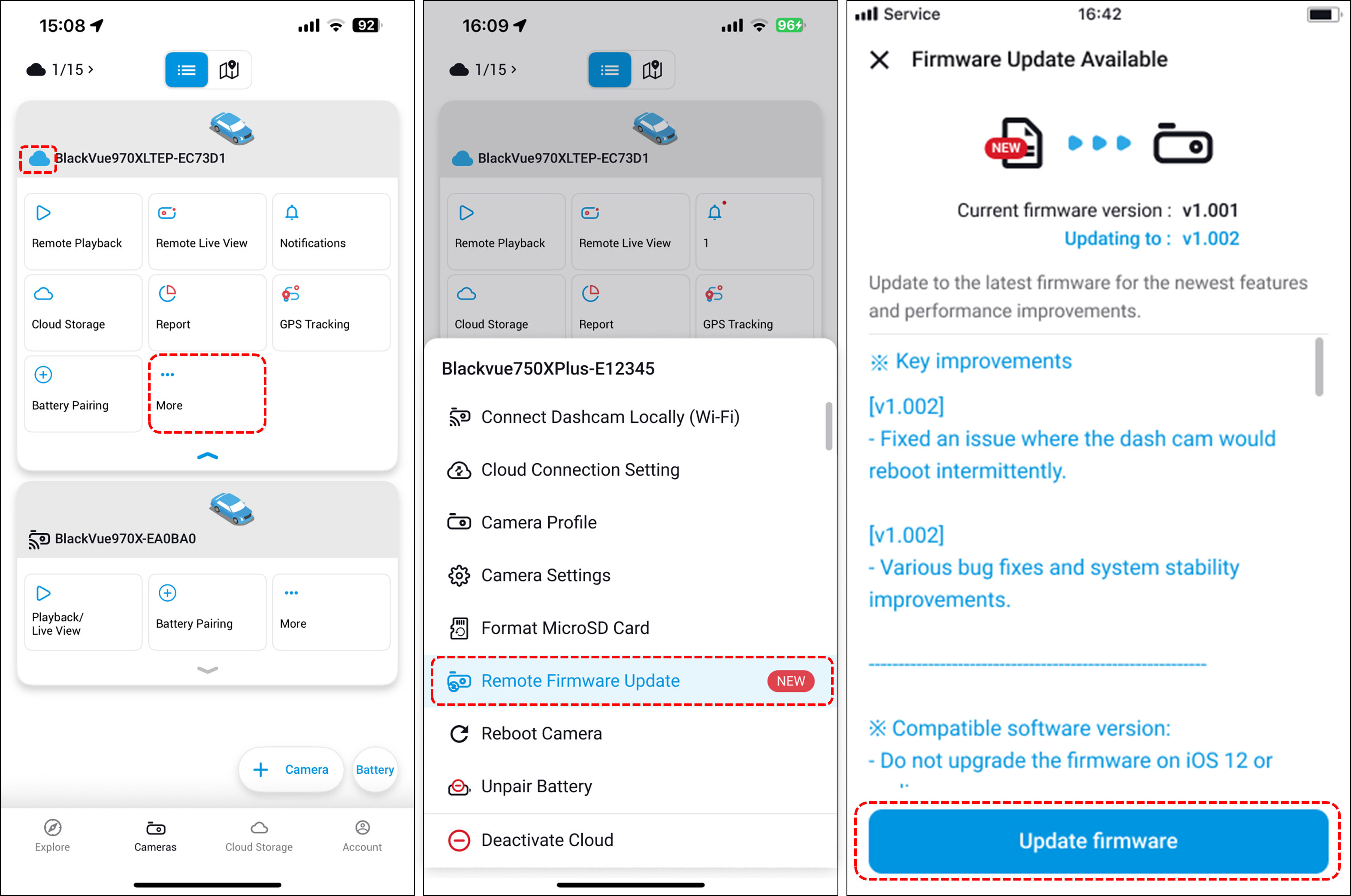 Step-by-step firmware (OTA/FOTA) update instructions – BlackVue | Forum