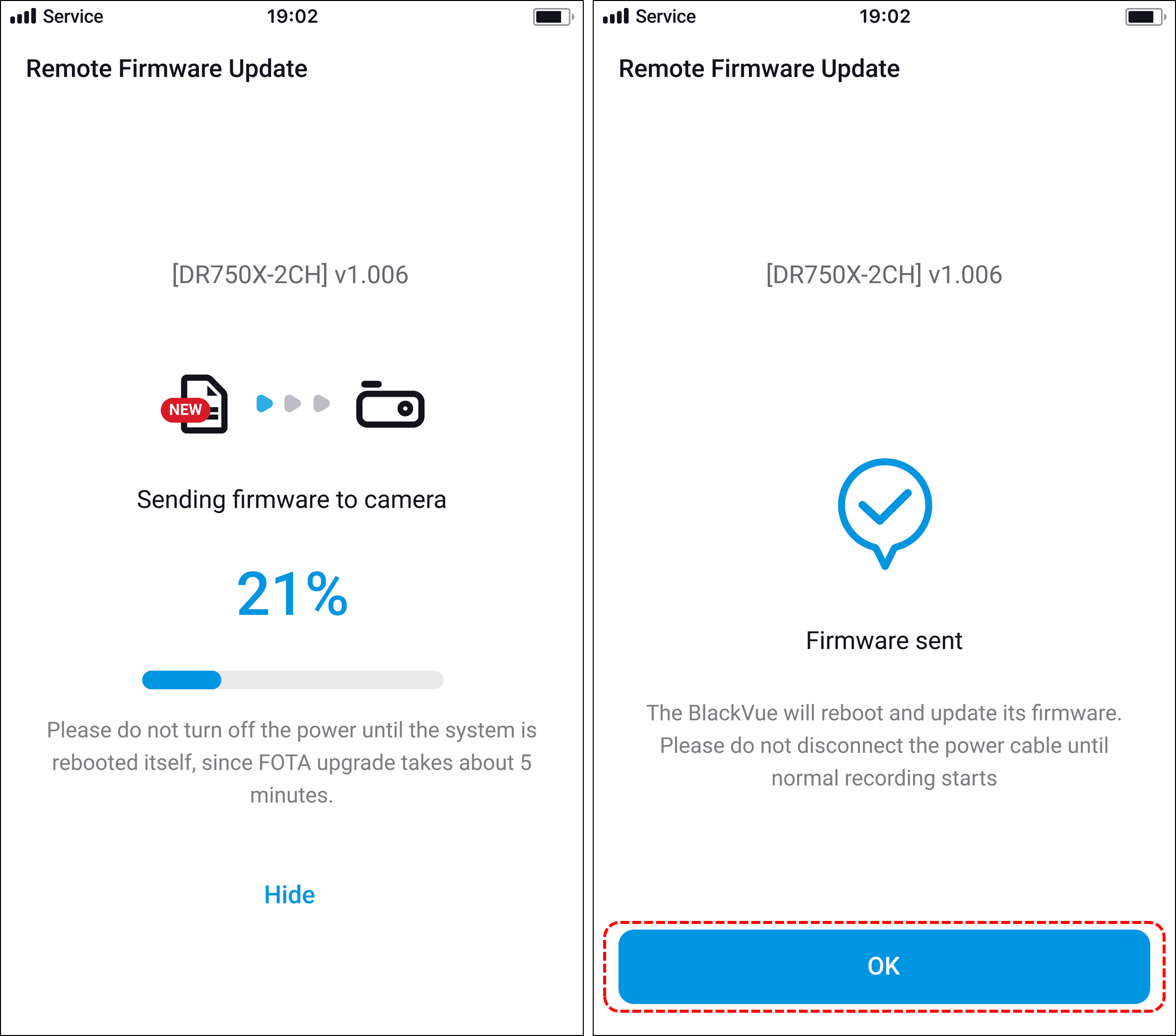 Step-by-step firmware (OTA/FOTA) update instructions – BlackVue | Forum