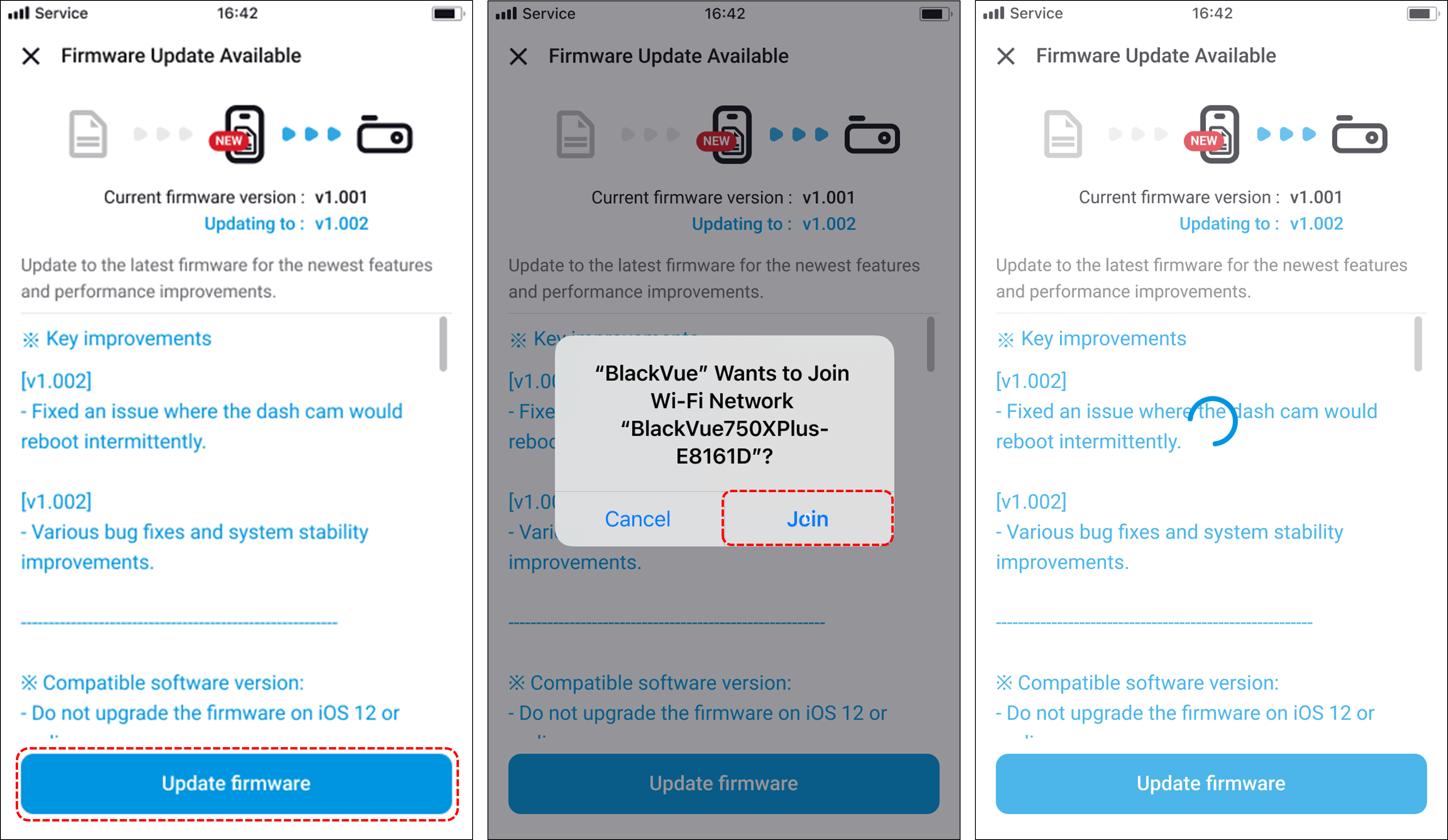 Step-by-step firmware (OTA/FOTA) update instructions – BlackVue | Forum